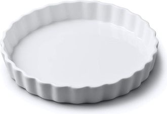 WM Bartleet & Sons 1750 Wm Bartleet & Sons Traditionelle runde Kuchenform aus Porzellan, 18 cm, Weiß