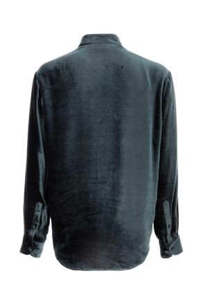 Giorgio Armani Viscose Silk Shirt - Gray