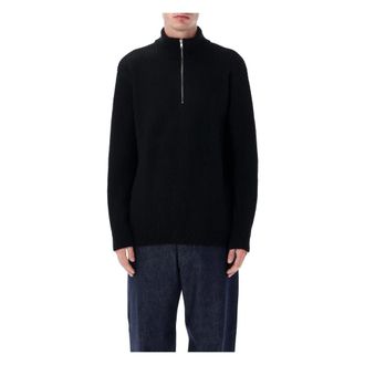 Colorful Standard Quarter Zip Sweater - - Knitwear - Herren - Schwarzk - XL