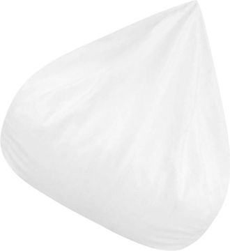 Lurrose Atmungsaktiver Sitzsack innenbezug aus Meshstoff Gro&szlig;er Wei&szlig;er Lazy Sofa Ersatz ohne F&uuml;llung Leichter und Pflegeleichter Sitzsackbezug f&uuml;r Wohnzimmer 