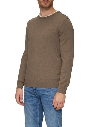 s.Oliver Baumwollpullover mit Logo-Stickerei