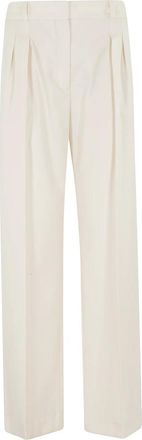 Loulou Studio Femme, Pantalons, Beige, Taille: 34 FR Pantalon droit Sbiru