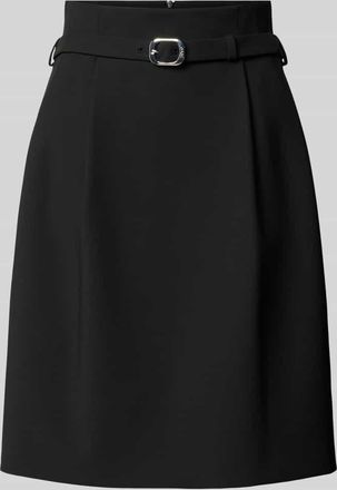 HUGO BOSS Knielanger Rock mit Bundfalten Modell Ralema