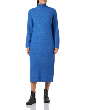 Selected Slfmaline Ls Knit Dress High Neck Noos