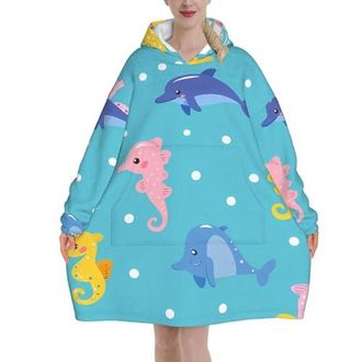 Generic Sweat &agrave; capuche Cat Warrior pour femme et homme adulte surdimensionn&eacute; pour une couverture douce et chaude