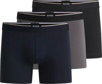 HUGO BOSS Homme, Sous-vêtements, Multicolore, Taille: S Boxers en Bambou Lot de 3