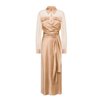 Alberta Ferretti Femme, Robes, Beige, Taille: 38 FR Robes et combinaisons en polyester