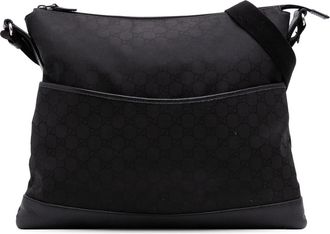 Gucci Hobo Bags - GG Canvas Crossbody - Gr. unisize - in Schwarz - für Damen