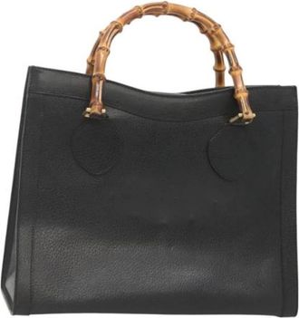 Gucci Pre-owned Cuir sacs-main - Femme - Pre-owned - Noir - Taille: ONE Size