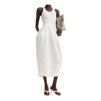 R&oacute;he Skulpturaler Popeline-Rock - - Skirts - Damen - Wei&szlig; - XS