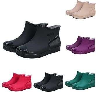 Generic Bottes de pluie pour femme - Chaussures de pluie courtes - Imperm&eacute;ables et antid&eacute;rapantes - L&eacute;g&egrave;res &agrave; enfiler - Pour le travail en plein air, la p&ecirc;che