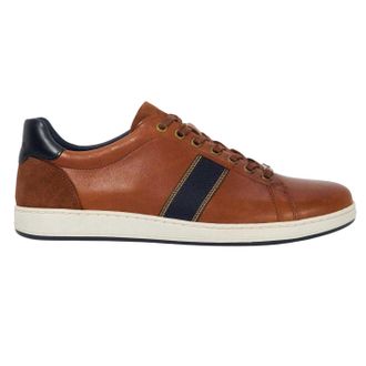 Dune London Trint Sneaker f&uuml;r Herren, Canvas (Hellbraun)
