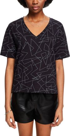 Esprit Damen 034ee1k329 T-Shirt, 002/Black, Small