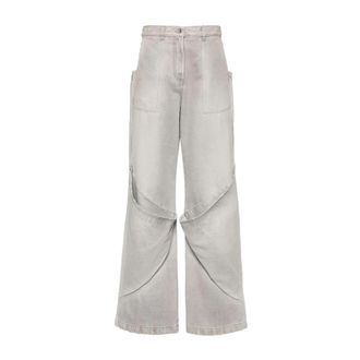 The Attico High-Waist Jeans mit Distressed-Effekt - - Jeans - Damen - Grau - W28