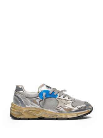 Golden Goose Running Dad New Net And Laminated Upper Leather Star La