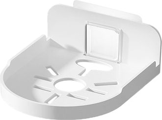 NUOBESTY Wandmontiertes Ablageregal f&uuml;r Lautsprecher und Kamera Wei&szlig;es Kleiner Wandregal ohne Bohren Bruchfest und Wiederverwendbar Geeignet f&uuml;r Bad und Schlaf