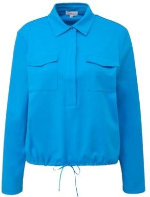 s.Oliver 2139880 Chemise à Manches Longues avec col Polo et Cordon de Serrage, 5528, 40 Femme