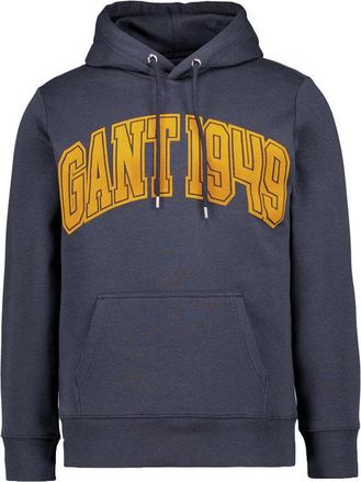 GANT Herren Hoodie blau Baumwolle unifarben