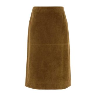 Jil Sander Wildlederminirock - - Skirts - Damen - Braun - L