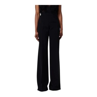 Ermanno Scervino Femme, Pantalons, Noir, Taille: 36 FR Wide Leg Pantalons
