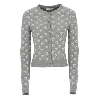 Marine Serre Damen, Strickwaren, Grau, MGröße