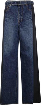 sacai Pantalons D&eacute;contract&eacute;s - Bleu