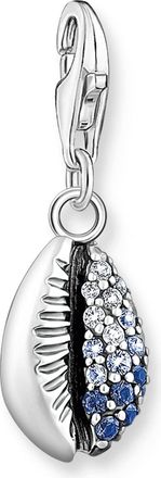 Thomas Sabo Charm-Anhänger Muschel mit blauen Steinen 925 Sterlingsilber 1894-945-7
