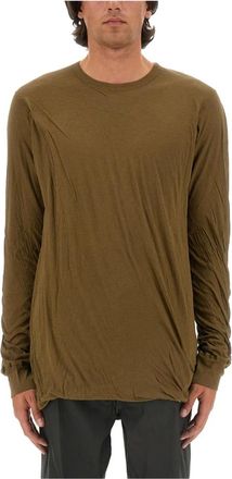 Rick Owens Homme, Tops, Brun, Taille: ONE Size Double LS T