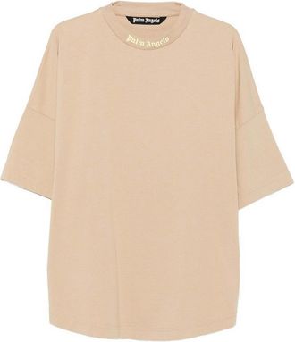 Palm Angels Pull Col Rond - Beige