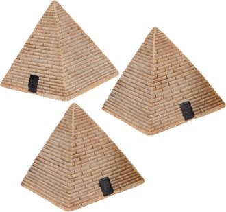 SOLUSTRE 3 Stück Teiliges Resin Ägyptische Miniatur Deko Figurine mit Detailreicher Oberfläche für Sandtisch DIY Projekte und Historische Wohnraumdekoration