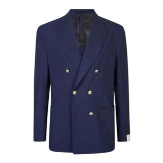 Eleventy Homme, Vestes, Bleu, Taille: L Veste Crois&eacute;e