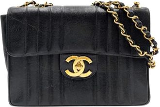Chanel Pre-owned Sac Bandouli&egrave;re Vintage - Femme - Pre-owned - Noir - Taille: ONE Size