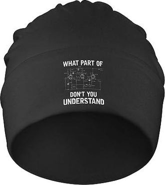 Generic Homme Femme Bonnets Tricot&eacute; Ing&eacute;nieur &Eacute;lectricien : Quelle Partie De &laquo; Dont You Understand Gift &raquo; Ne Comprenez-Vous Pas? Bonnet &Agrave; Revers Mode Hiver Ch