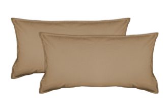 jilda-tex Bio-Bettw&auml;sche Stone-Washed Renforce Lissabon 100% Bio-Baumwolle Knitterlook Stehsaum B&uuml;gelfrei Uni Leinen-Optik B&uuml;gelfrei GOTS Made in Green (Sand, 2