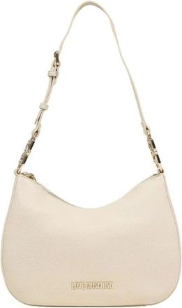 Love Moschino Femme, Sacs, Beige, Taille: ONE Size Sac &agrave; main en poly&eacute;thyl&egrave;ne avec motif tress&eacute;