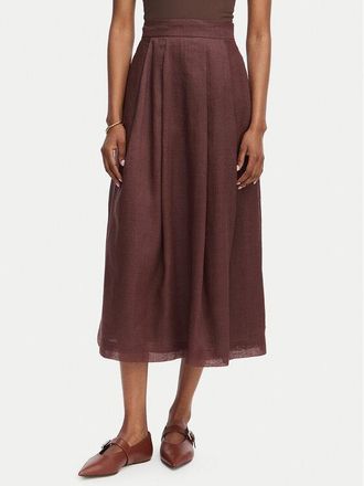 Marella Trapezf&ouml;rmiger Rock Gettito 2613101042 Braun Regular Fit