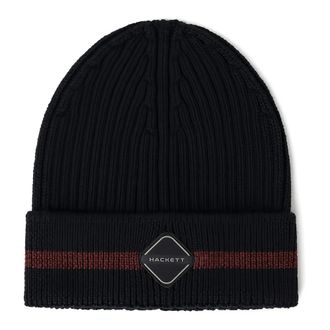 Hackett Logo-Strickm&uuml;tze - - Accessories - Herren - Blau - L