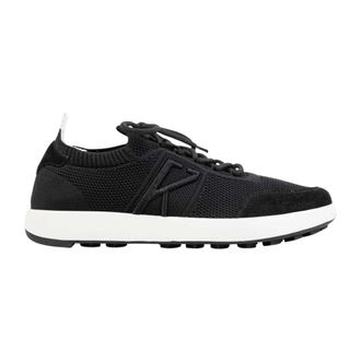 Kiton Cotton Fit Sneakers - - Shoes - Herren - Schwarzk - 42 EU