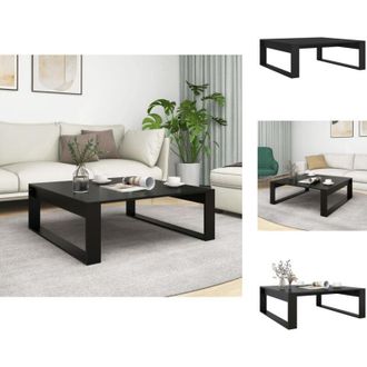 vidaXL Couchtisch Schwarz 100x100x35 cm Holzwerkstoff - Couchtisch - Wohnzimmertisch - Beistelltisch - Holzt Tisch - Schwarz