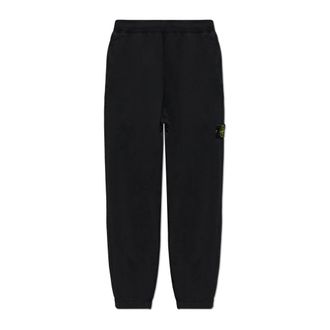 Stone Island Sweatpants mit Logo-Patch - - Trousers - Herren - Schwarzk - S