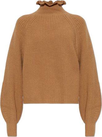 Max Mara Wollpullover Rollkragen Pontile - - Knitwear - Damen - Braun - L
