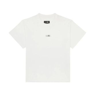 Maison Margiela Homme, Tops, Beige, Taille: S Numeric Cotton T-shirt