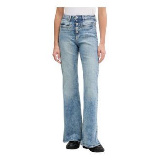 Karl Lagerfeld Jean bootcut taille haute - Femme - Jeans - Bleu - Taille: W28 L32