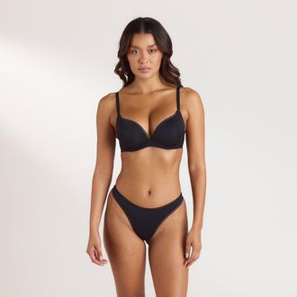 Lounge Soutien-gorge Comfort Push-Up Haut - Noir - 100 / DD