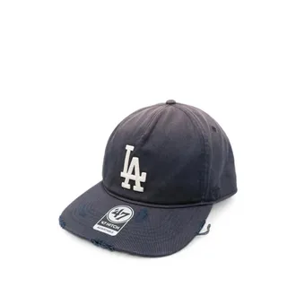 Represent Distressed Logo-embroidered Cap