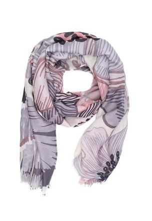 Queen Helena &Eacute;charpe L&eacute;g&egrave;re Motif Foulard Souple Color&eacute;e D&eacute;contract&eacute;e Femme SC024-3, gris, Taille unique