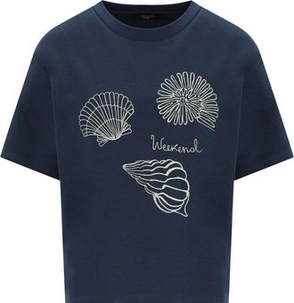 Weekend by Max Mara T-SHIRT SABATO BLEU MAX MARA WEEKEND