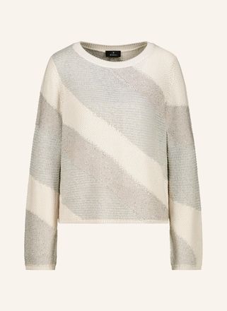 Monari Monari Pullover Mit Glitzergarn Und Pailletten beige