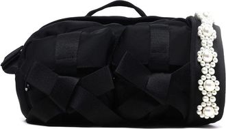 Simone Rocha Classic Bow Crossbody Bag w/ Emb