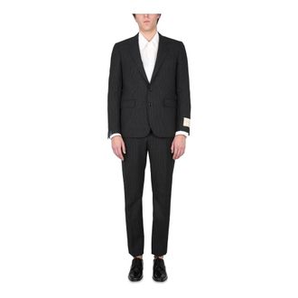 Lardini Homme, Costumes, Noir, Taille: M Abito gessato
